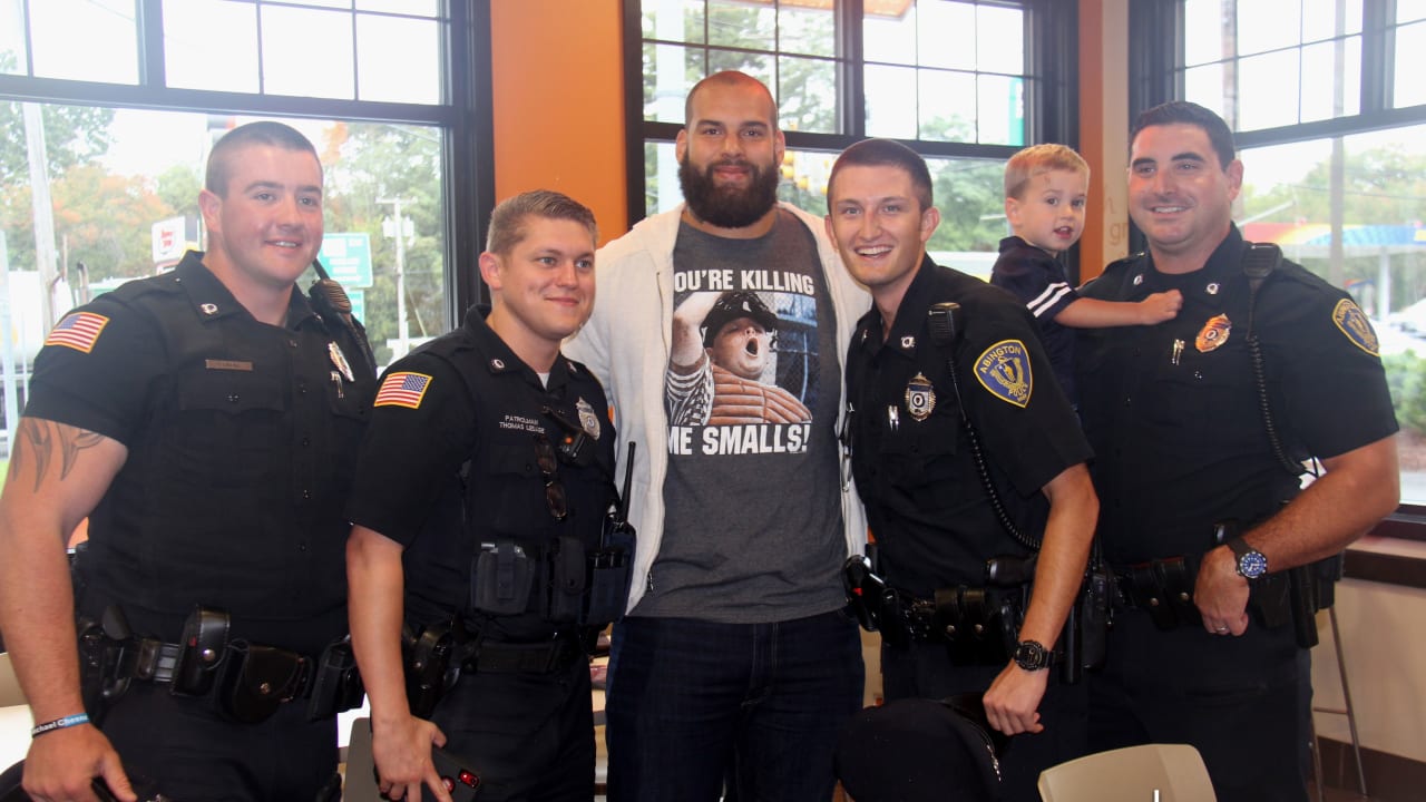 Photos: Patriots celebrate Coffee With A Cop Day