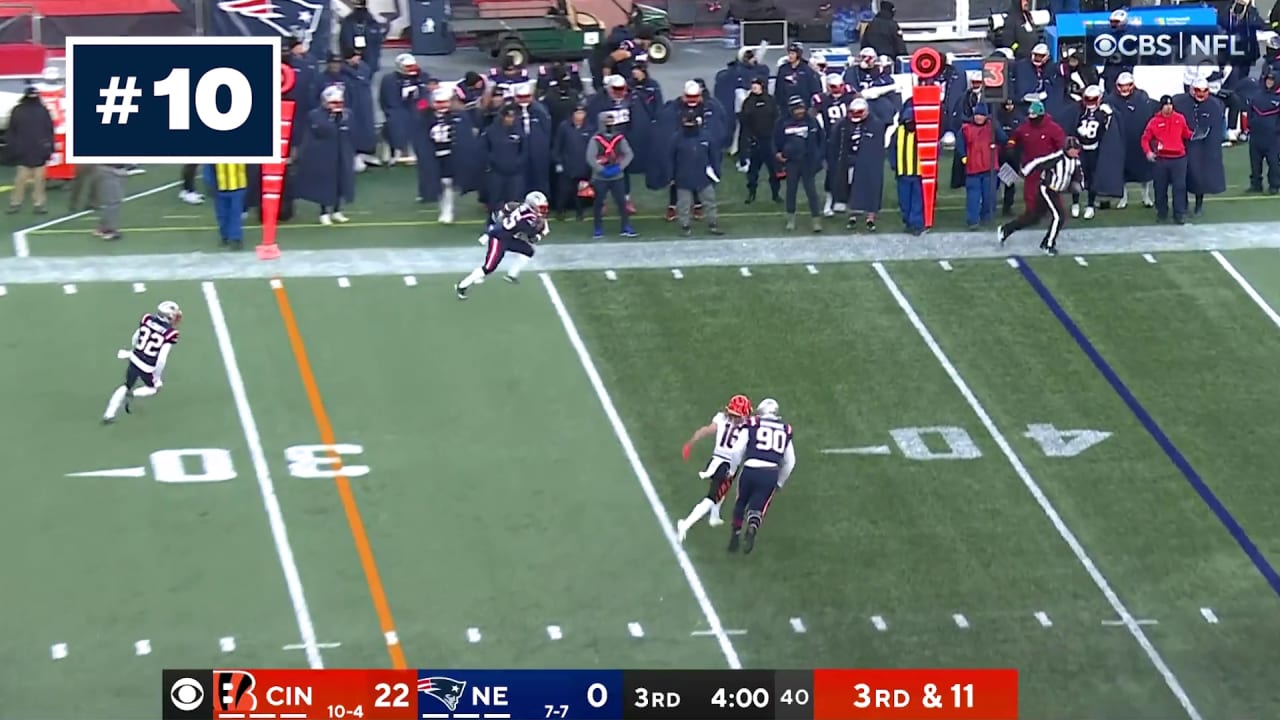 Top 10 plays from the 2022 Patriots season
