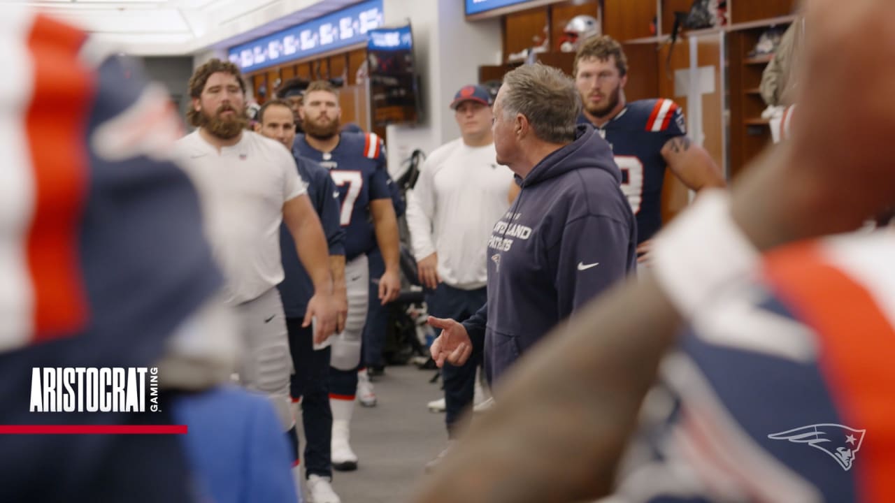 Inside the Locker Room: Bill Belichick delivers postgame speech to players following win over ...