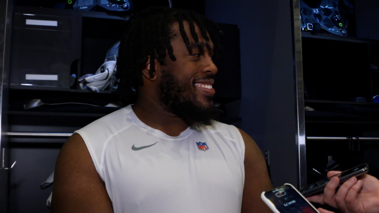 Dylan Parham recaps first NFL game: 'I feel like I had a good starting ...