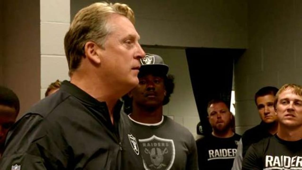 Head Coach Jack Del Rio Addresses Team After Win