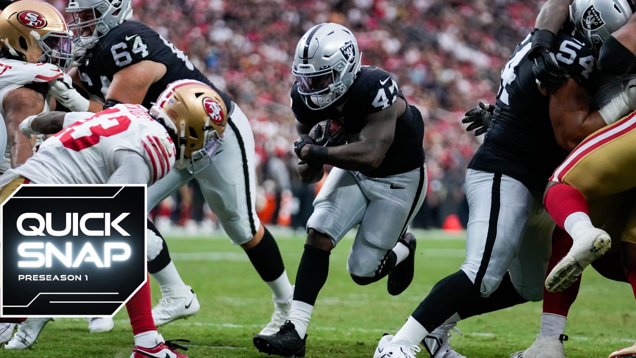 Las Vegas Raiders start 2023 preseason with win over San Francisco 49ers