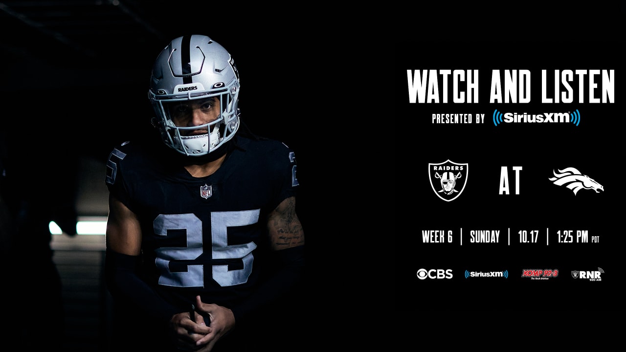 Raiders at Broncos: How to watch the two division rivals square off