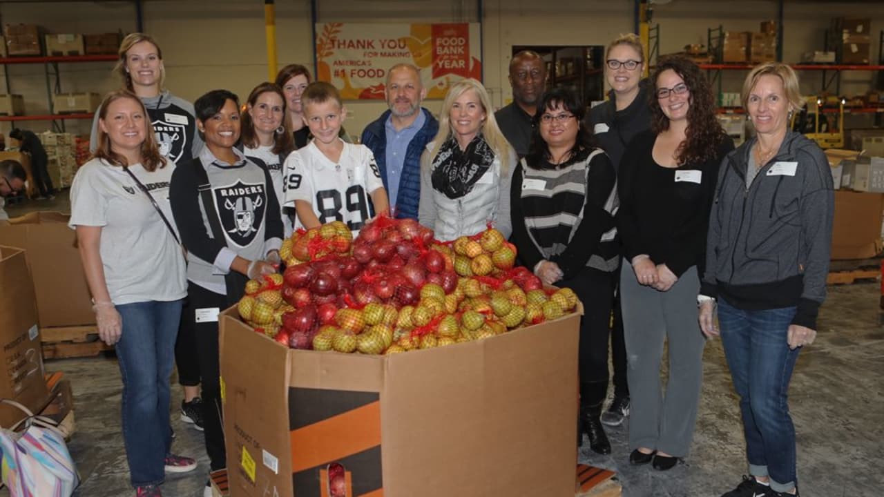 Oakland Raiders Community Outreach: RWA At The Alameda County Food Bank