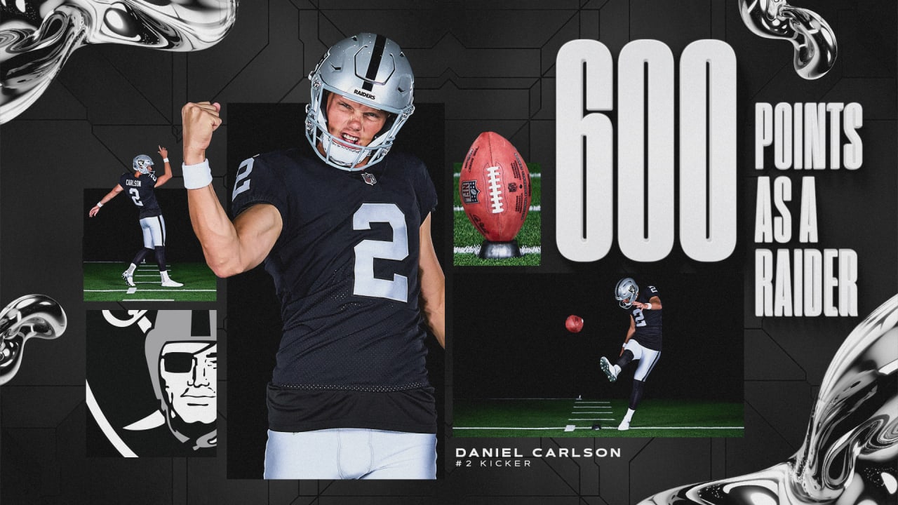 Daniel Carlson surpasses 600 career points with the Raiders
