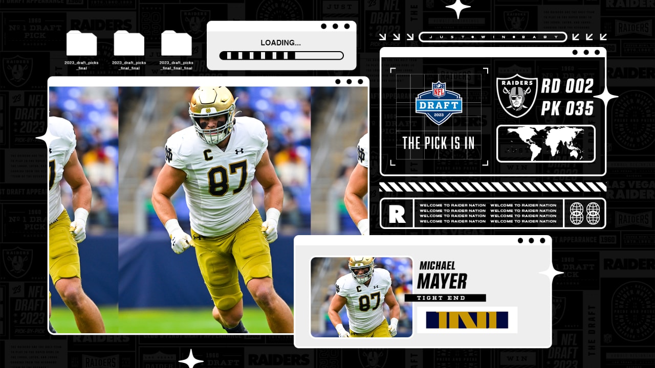 Michael Mayer selected by the Las Vegas Raiders with the 35th pick
