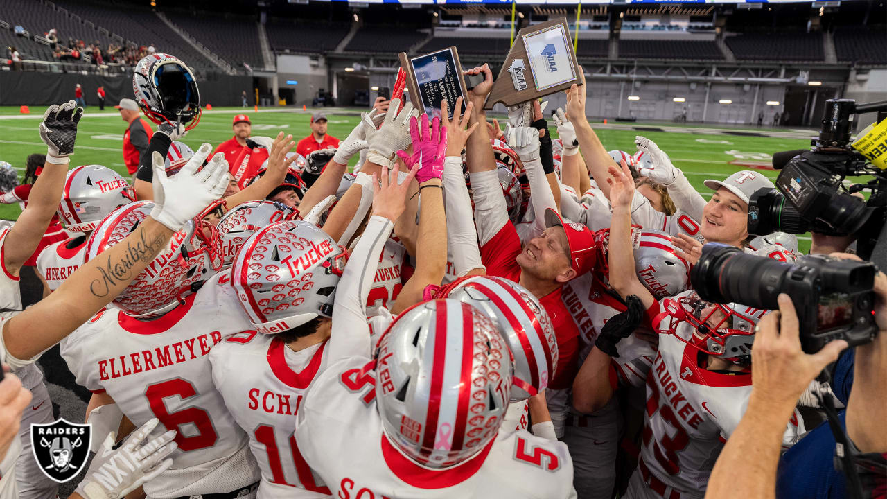Football state championship at Allegiant Stadium