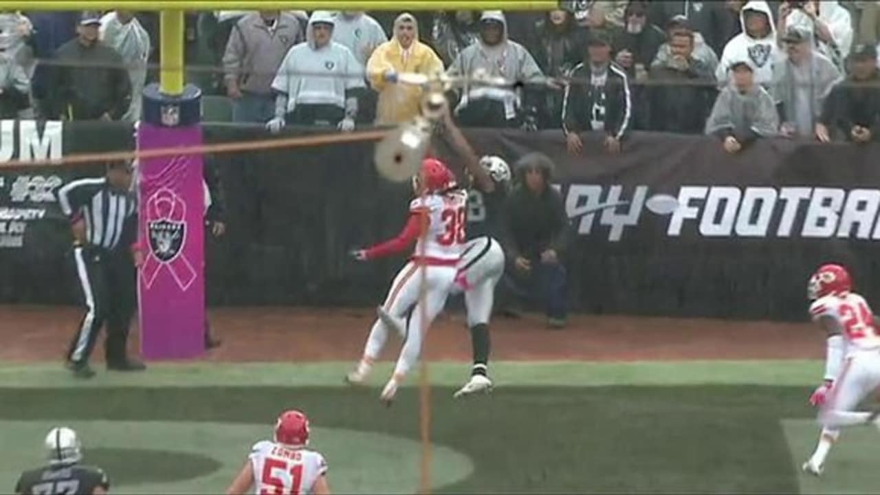 Derek Carr connects with Andre Holmes for a 3-yard TD