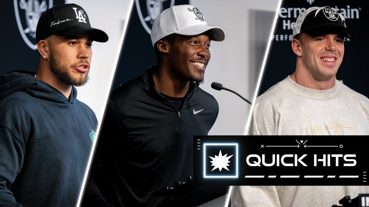 Quick Hits: Newest Raiders eager to put on the Silver and Black