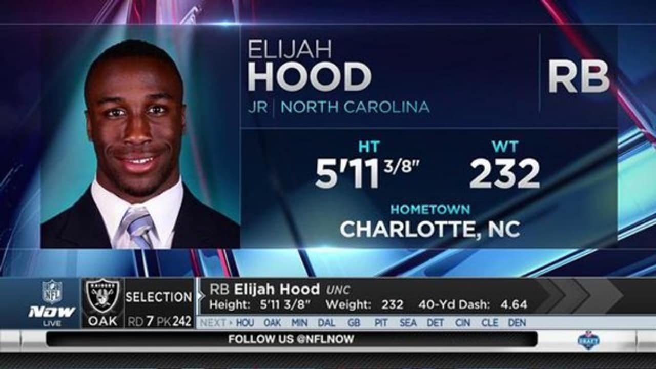 Raiders select Elijah Hood No. 242