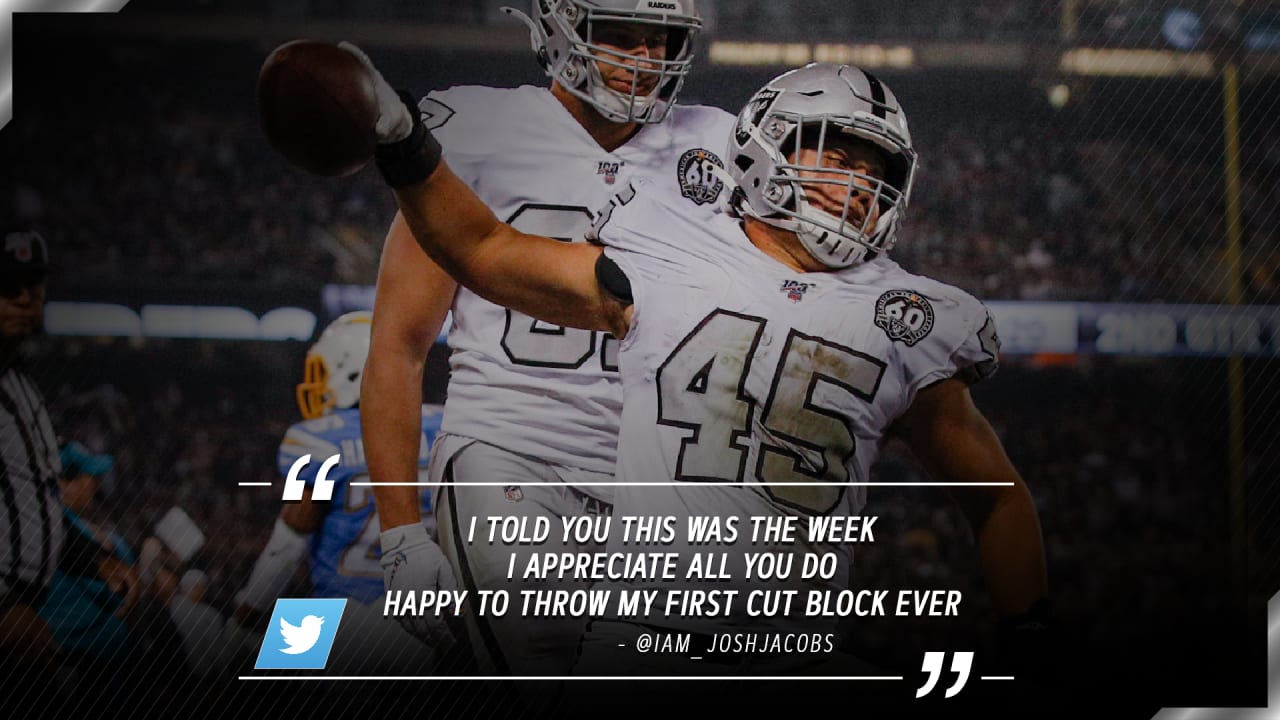 Social Reactions: Players around the NFL react to Raiders primetime win