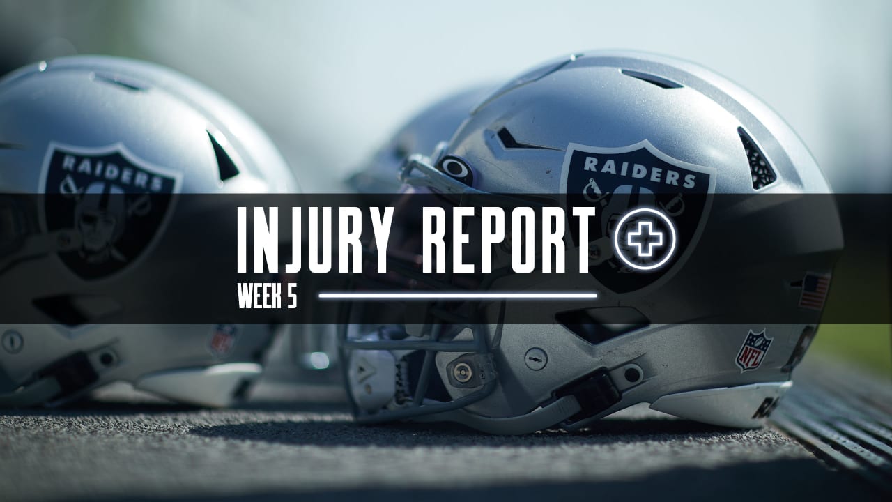 Raiders-Bears Week 5 Injury Report: Arnette, Mullen and Carrier ruled out