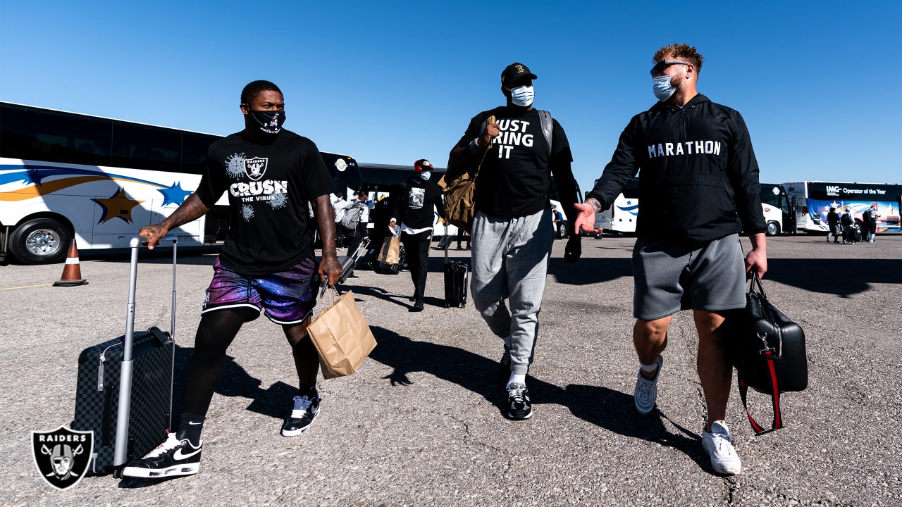 Raiders depart for Week 8 against the Cleveland Browns