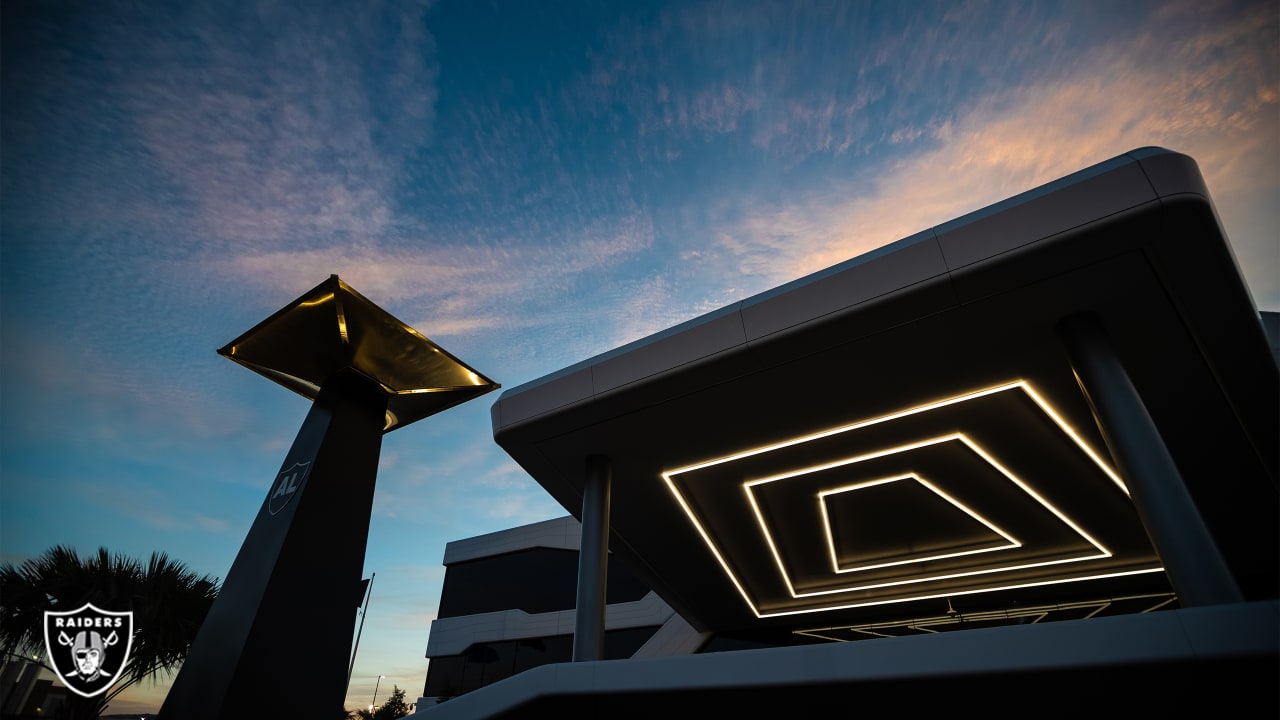 Original Al Davis Memorial Torch eternally lit outside team headquarters