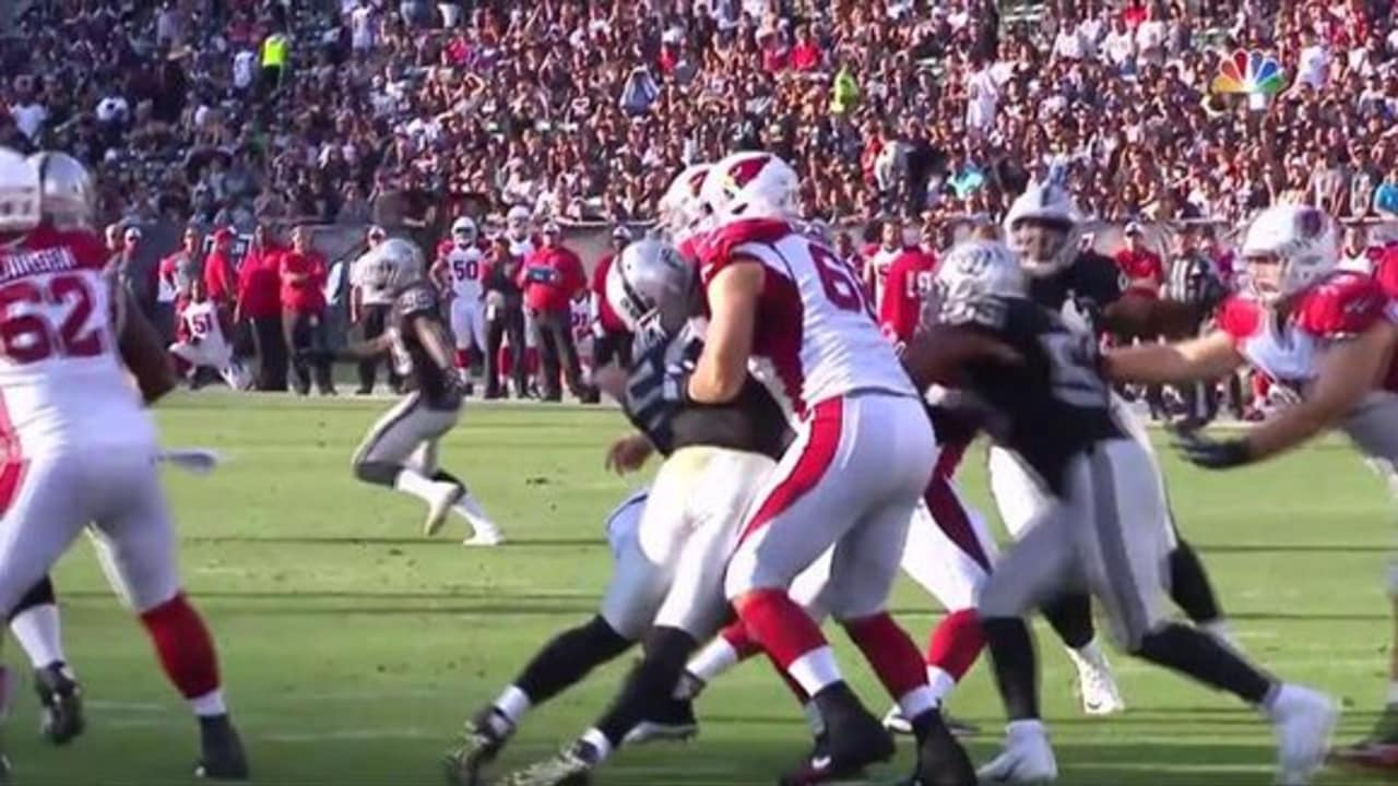 Carson Palmer Pass Tipped by Khalil Mack