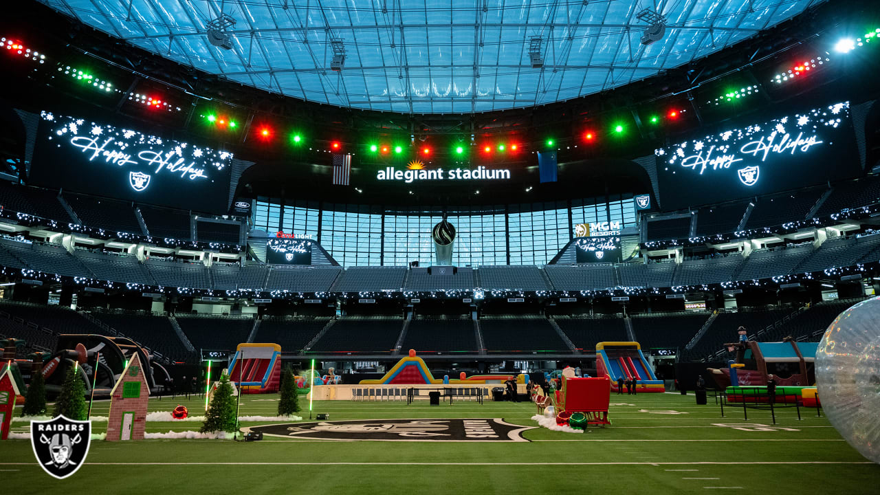 Photos: Youth Holiday Party at Allegiant Stadium