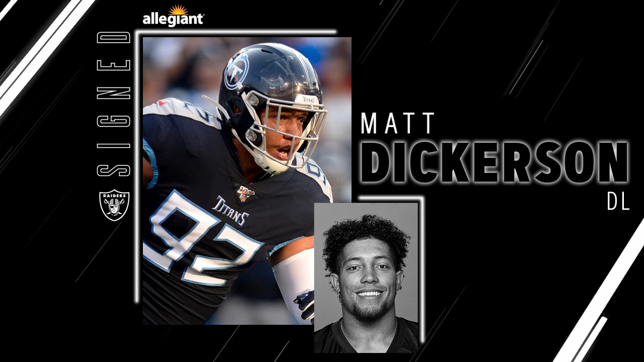 Raiders sign DL Matt Dickerson