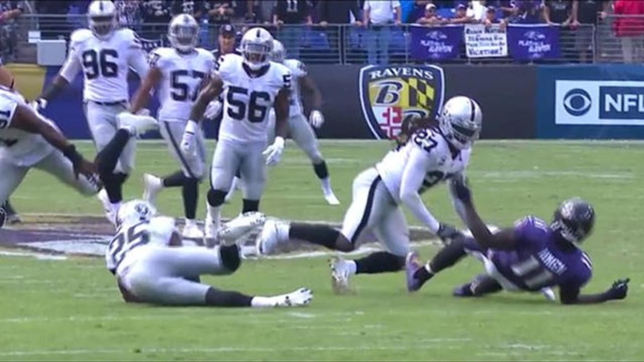 Reggie Nelson breaks up pass on 4th down