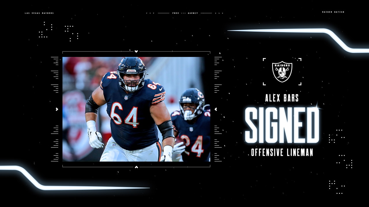 Raiders sign OL Alex Bars