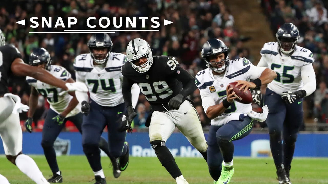Snap Counts: Week 6 vs. Seattle Seahawks