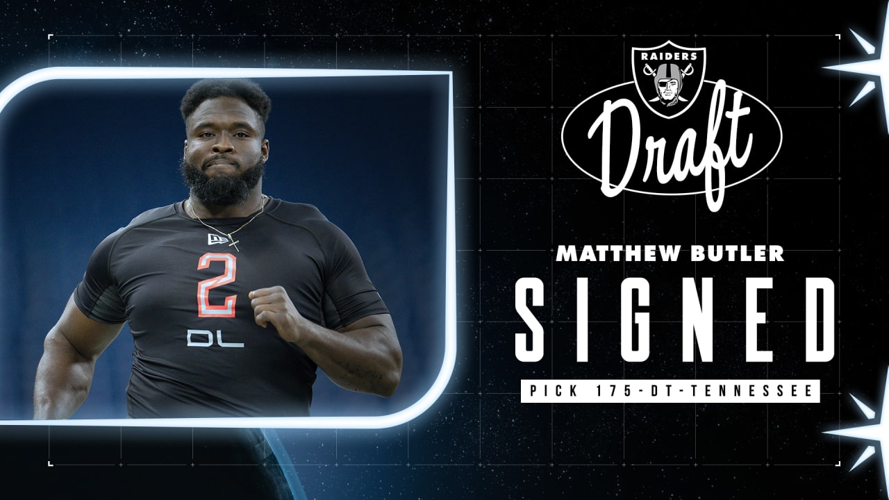 Raiders sign fifth-round draft pick Matthew Butler