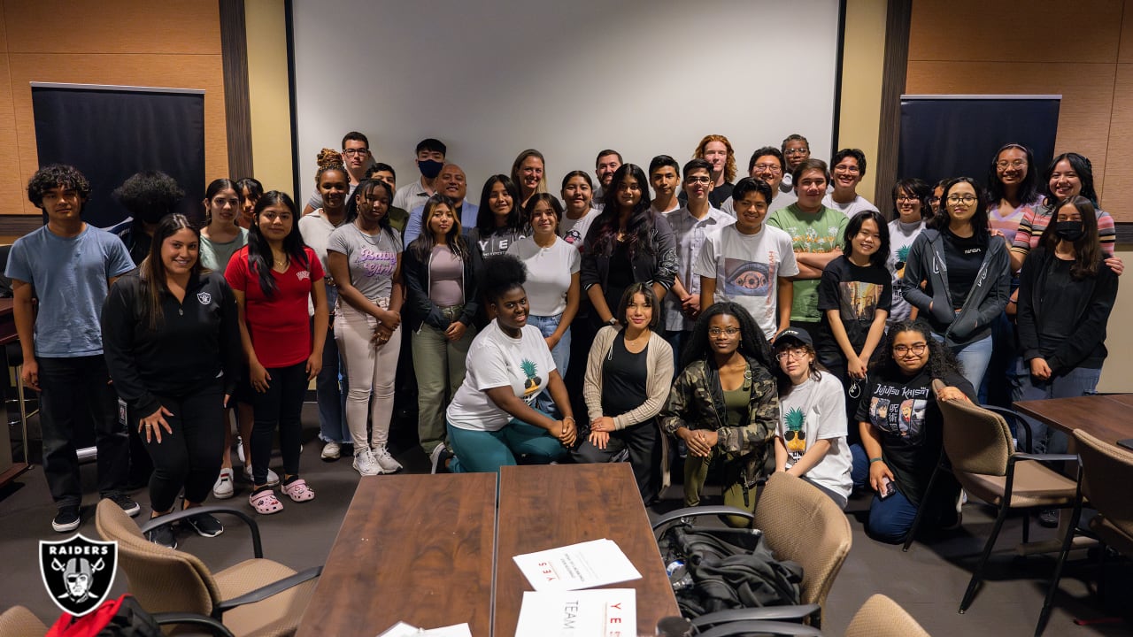 Photos: Raiders visit UNLV's Young Executive Scholars Hospitality ...