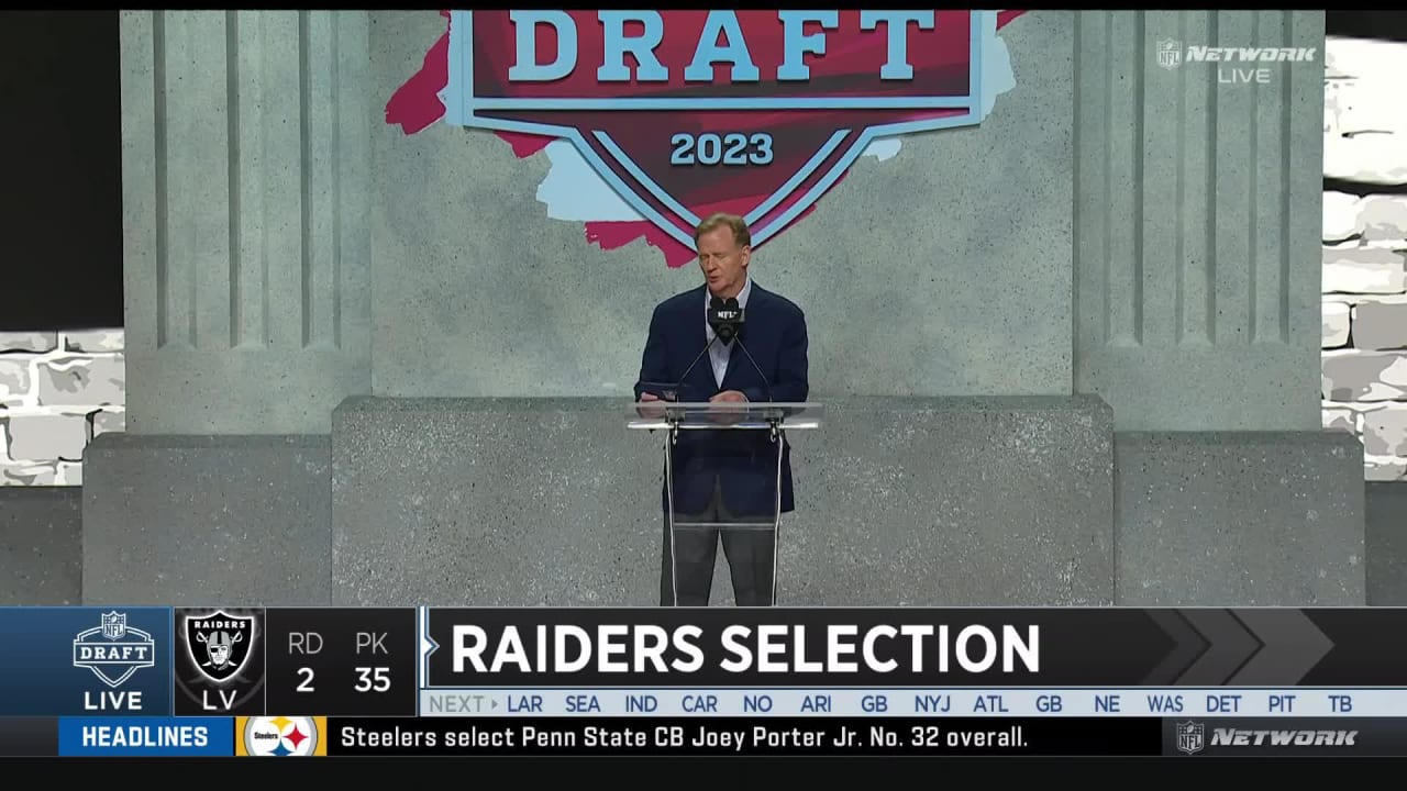 Watch: Raiders select TE Michael Mayer with No. 35 pick in the 2023 Draft