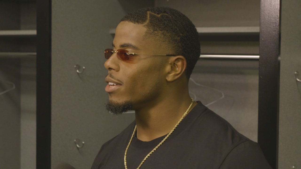 DeAndré Washington on his touchdown against the Rams