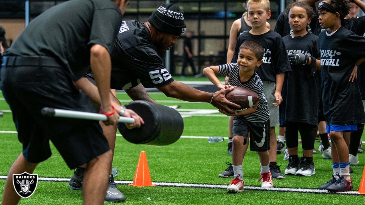 Photos: Raiders host youth for skills camp at HQ
