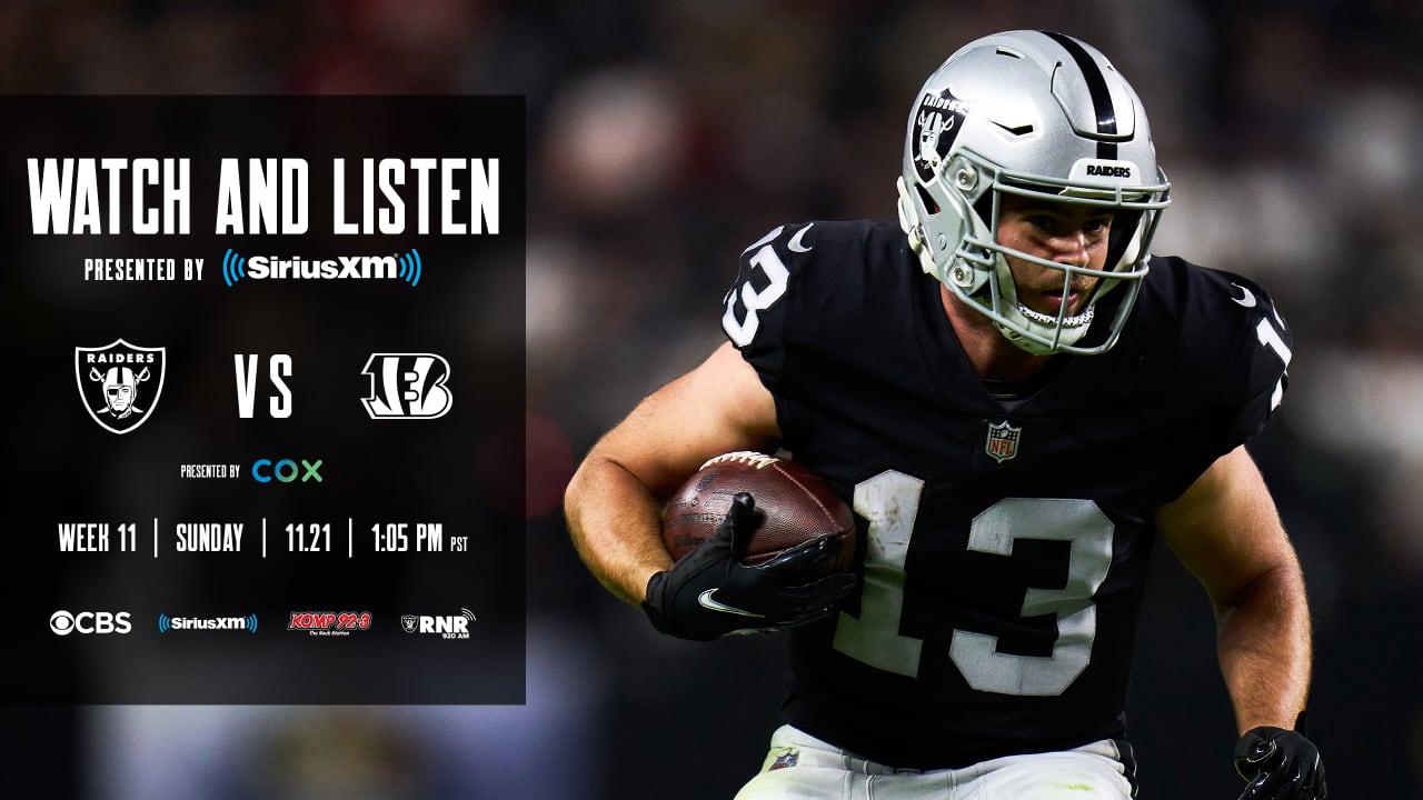 Raiders vs. Bengals: How to watch the Silver and Black face off against ...