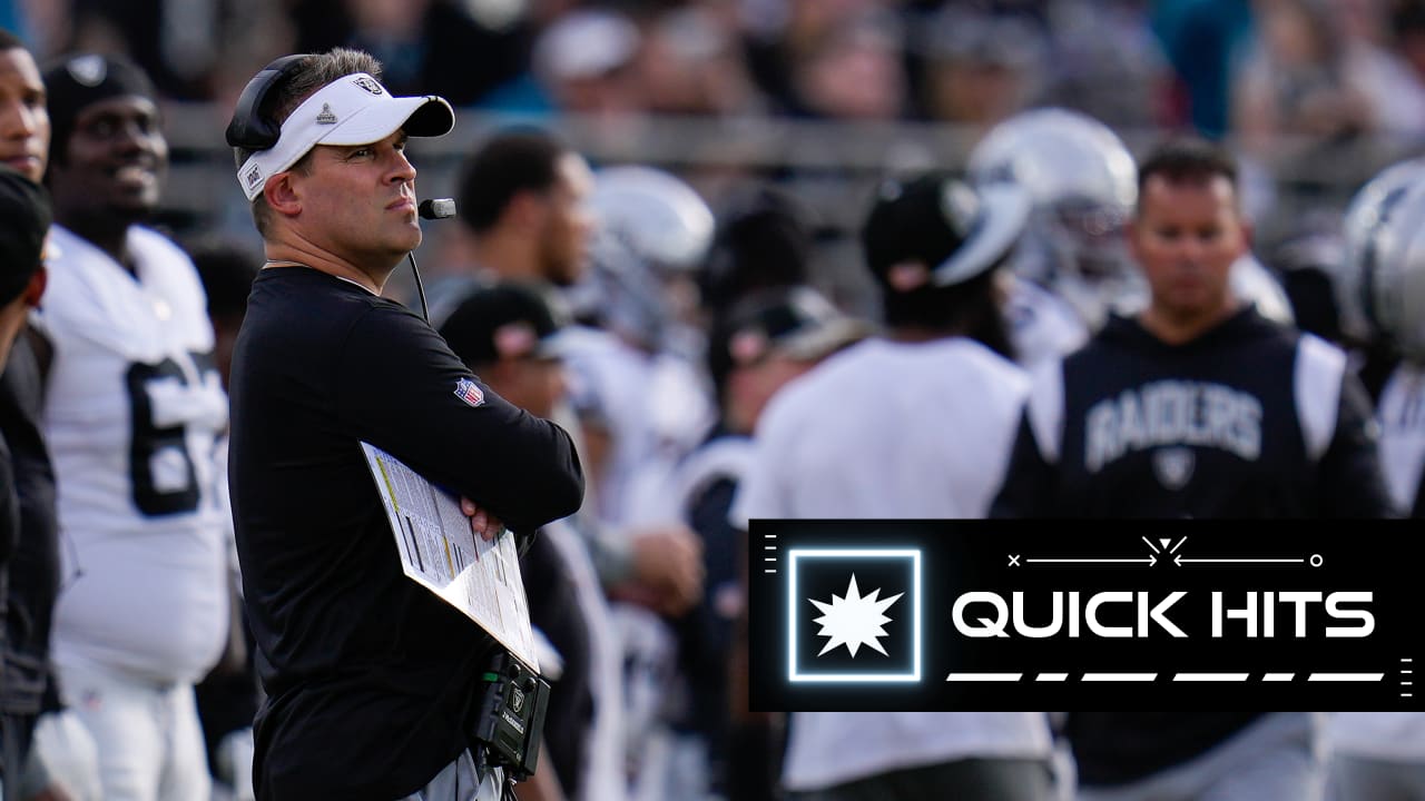 Quick Hits: Consistency remains area of concern for Raiders heading ...