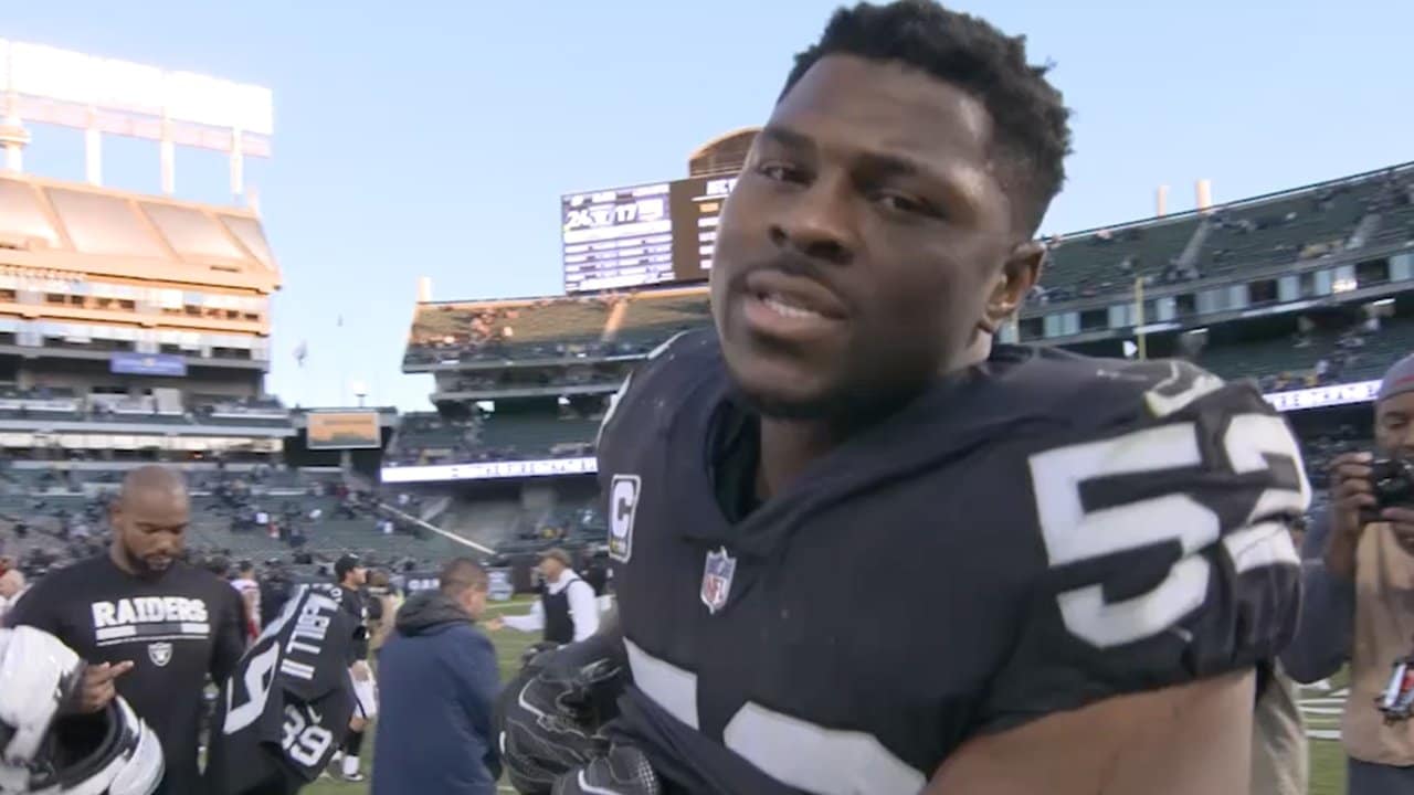 Victory Monday: Raiders Celebrate Win vs. Giants