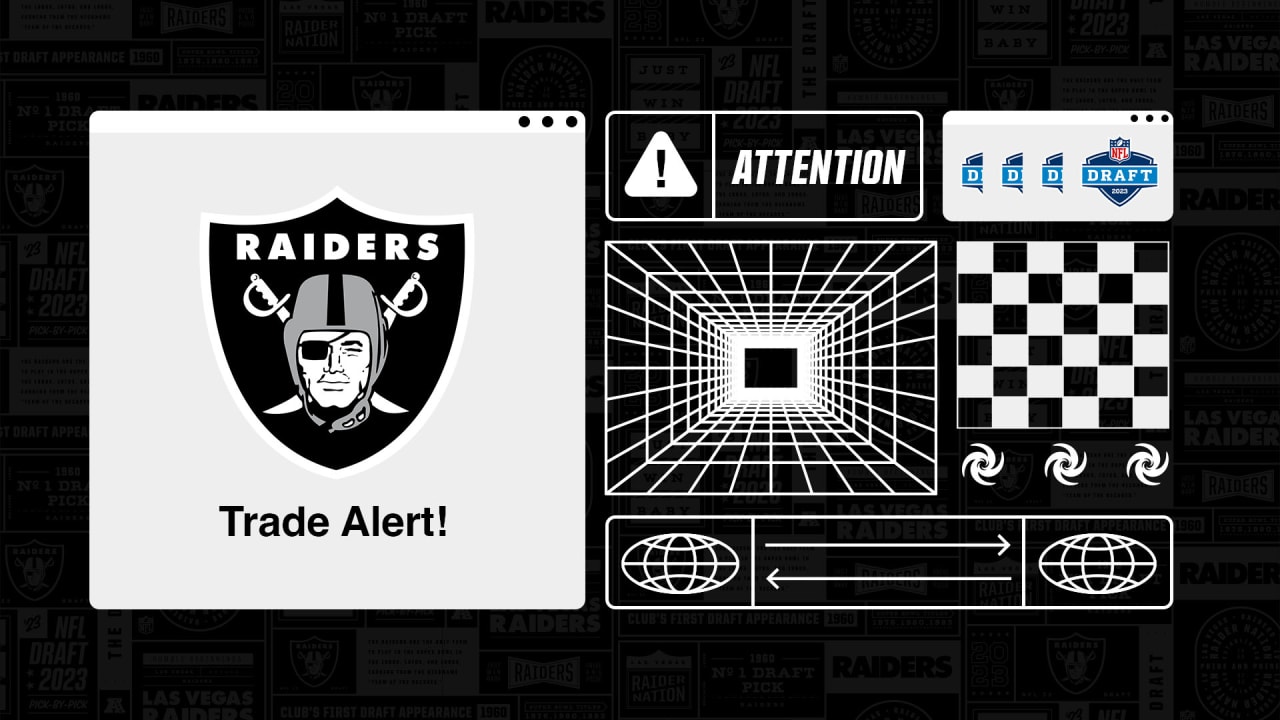 The Raiders trade up to the 35th selection with the Indianapolis Colts
