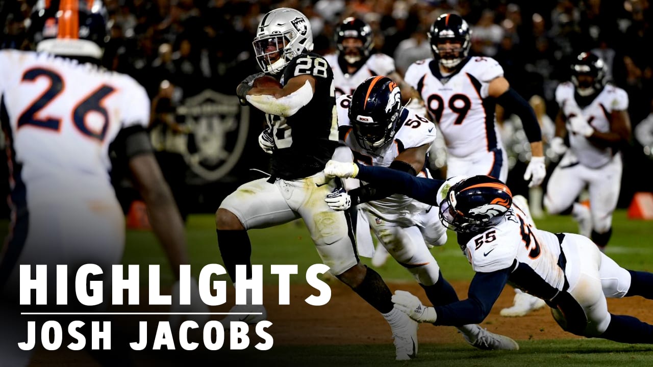Josh Jacobs highlights: Best plays from Week 1 vs. Denver