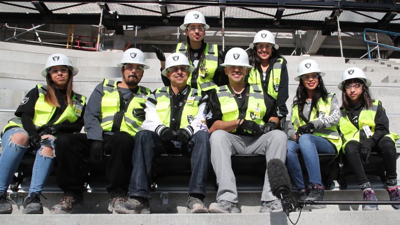 Raiders surprise family with first seats installed at Allegiant Stadium