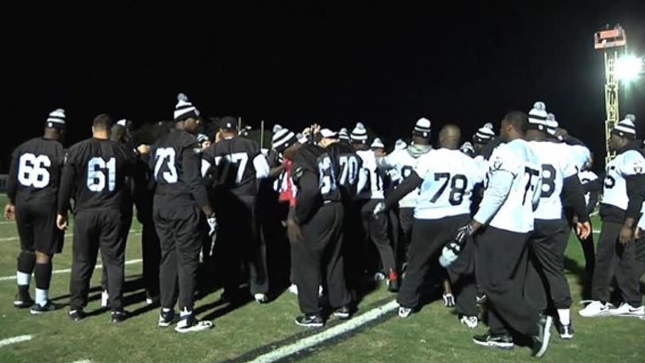 Raiders Hold Night Practice