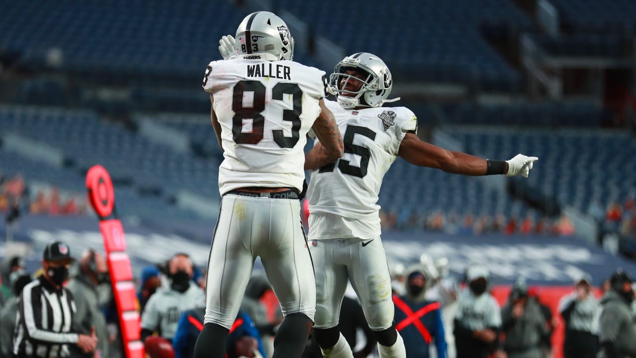 On third-and-two, Carr takes a shot for the end zone and finds Waller ...