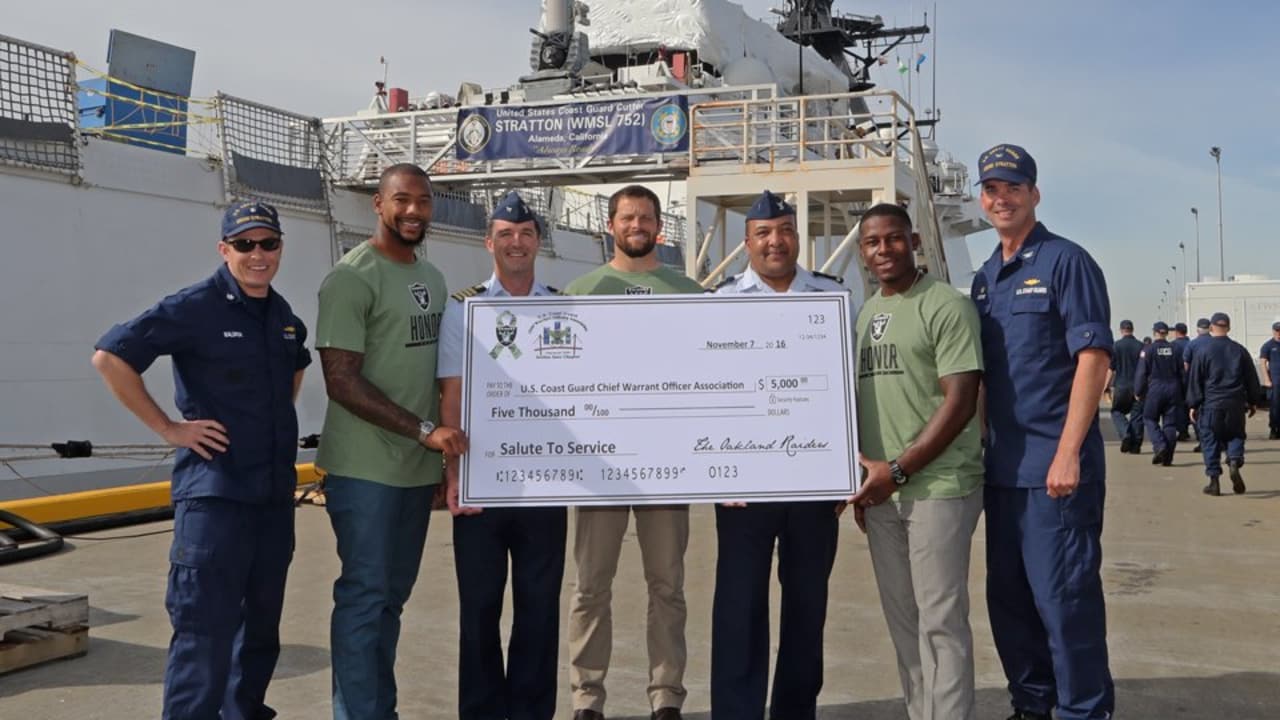 Raiders Community Outreach: Salute To Service With The US Coast Guard