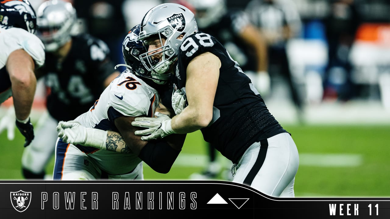 Power Rankings: Raiders climb the ranks after three consecutive wins