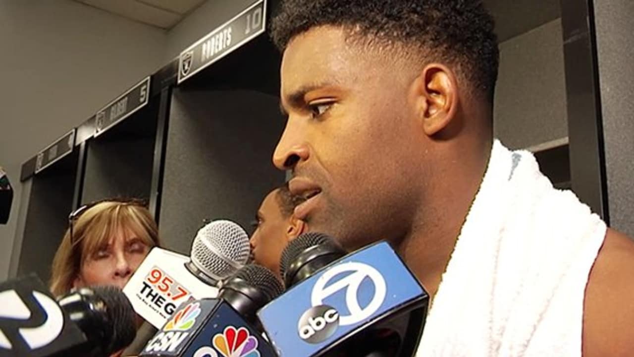 Michael Crabtree Discusses First Win as a Raider