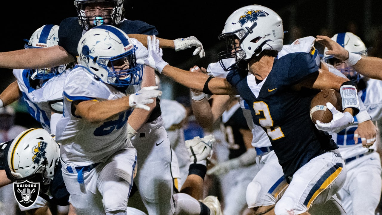 Raiders support Boulder City's football team on Thursday Night Lights