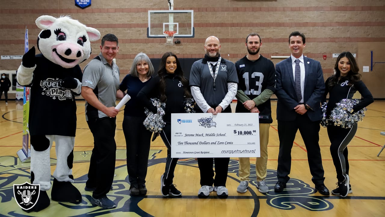 The Raiders and Dairy Council of Nevada award 'Hometown Grant' to local ...