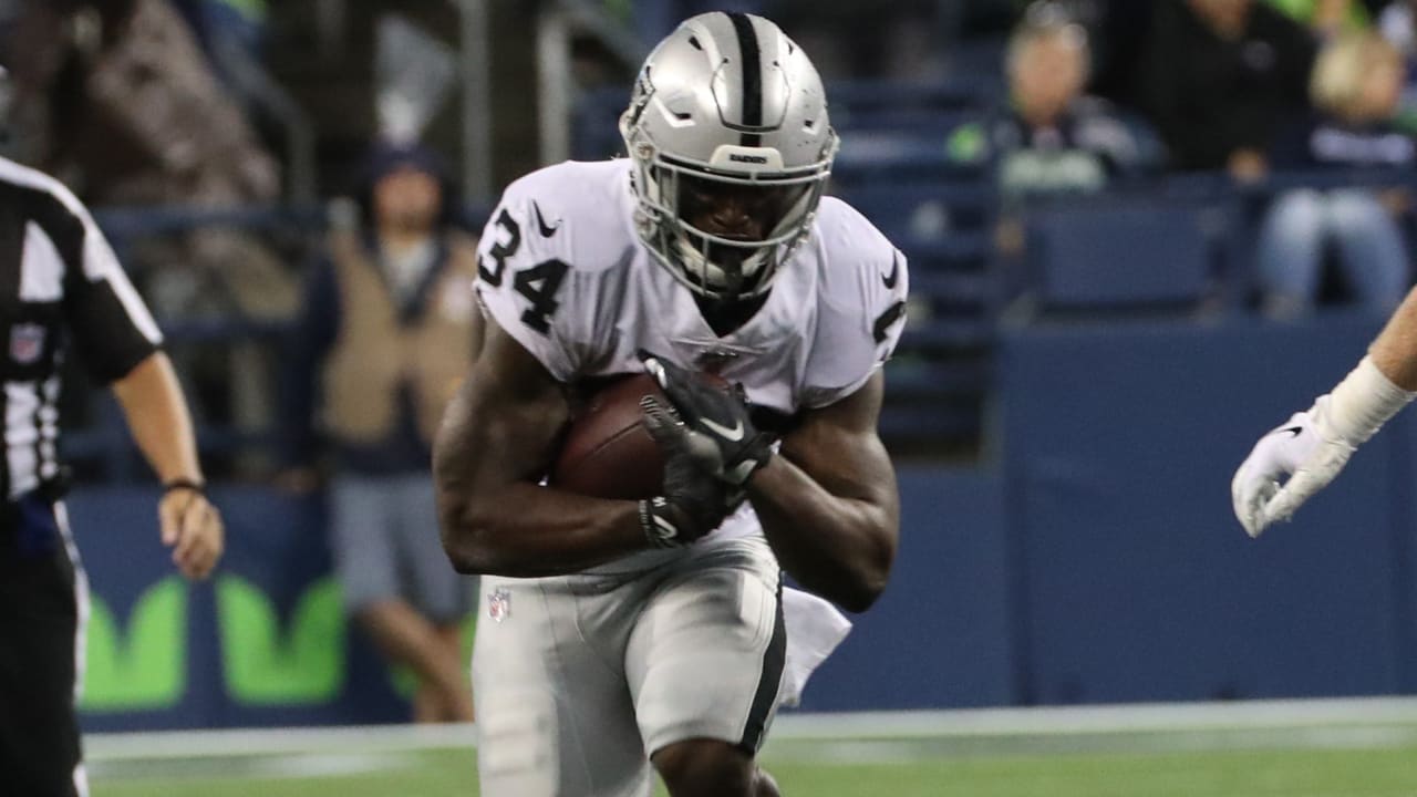 Brown runs for a 22-yard gain up the middle