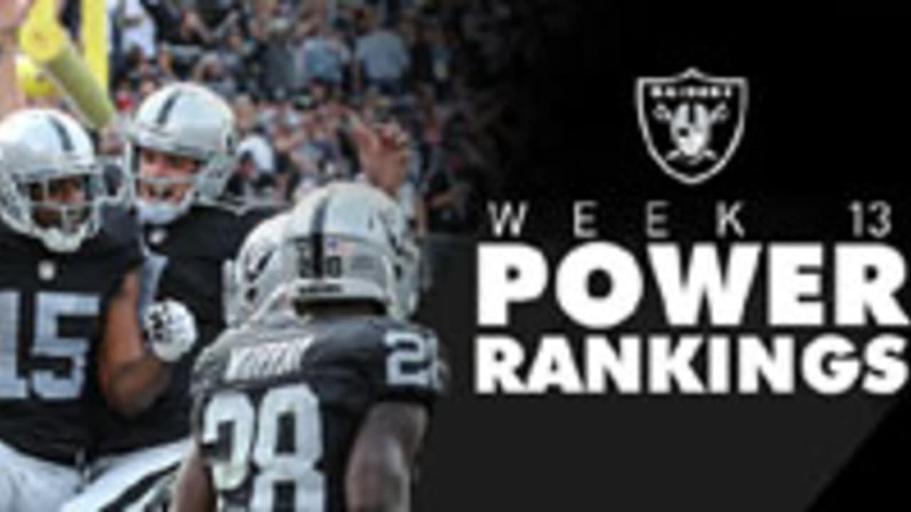 Oakland Raiders: Week 13 Power Rankings