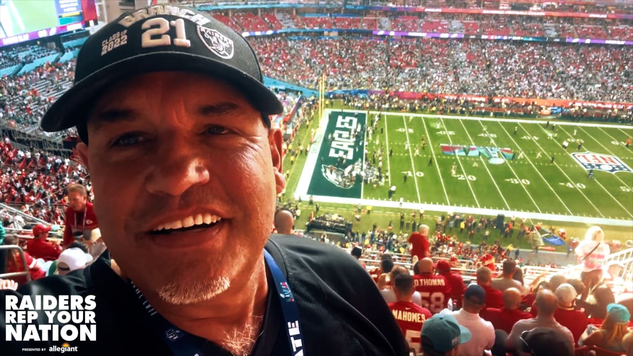 Rep Your Nation: John Souza rocks the Silver and Black at Super Bowl LVII