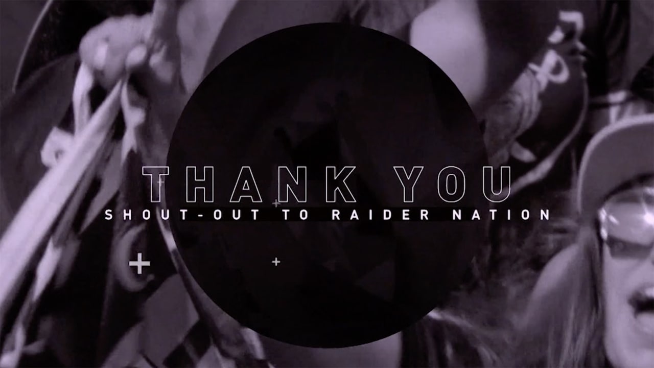 Thank you Raider Nation!