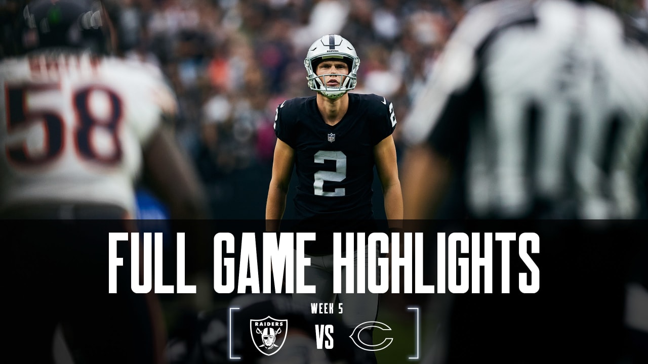 Full game highlights - Raiders vs. Bears - Week 5
