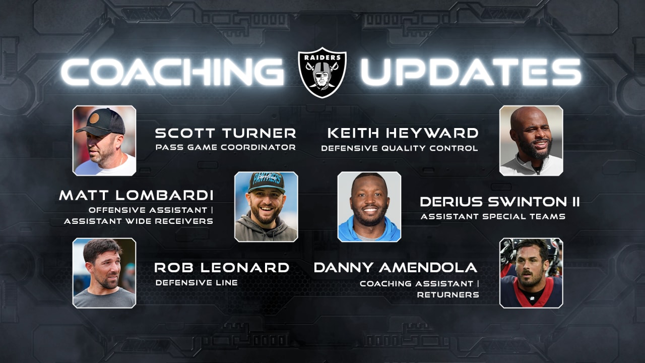 Raiders announce additions to coaching staff