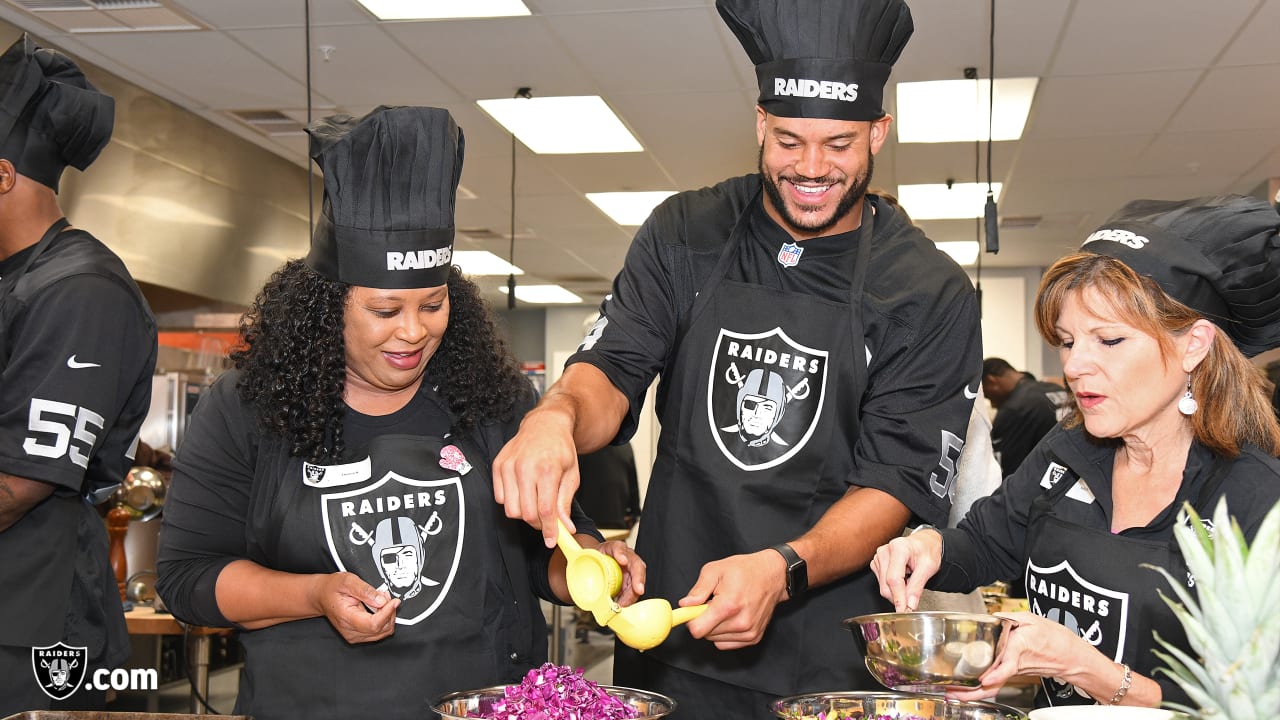 Raiders Take a Cooking Class with Cancer Survivors of ACS