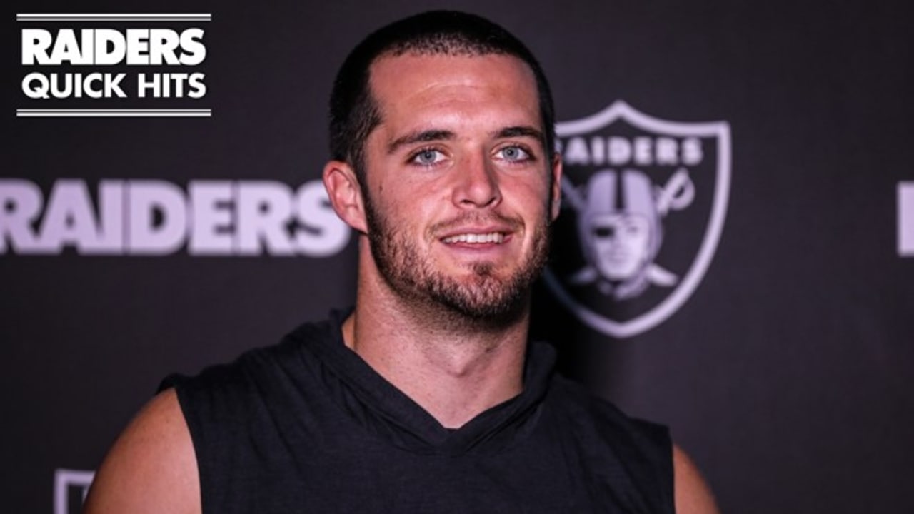 Quarterback Derek Carr: "I Felt Better Today"
